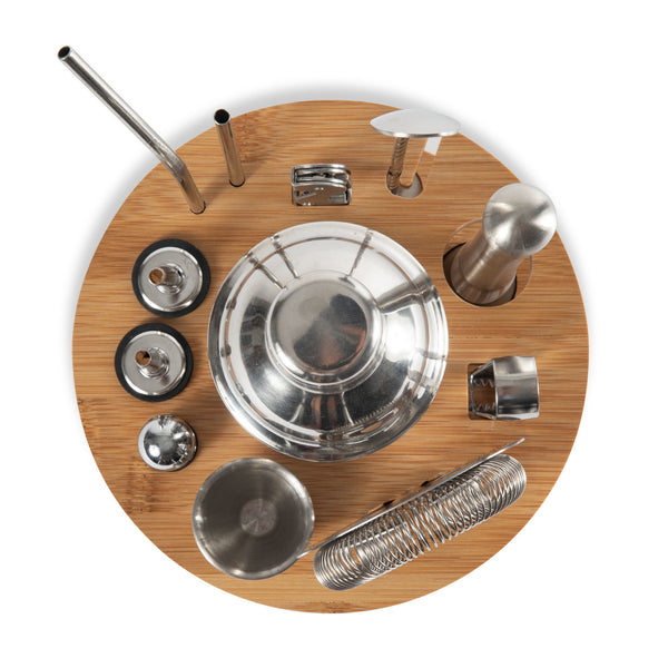 Lazy Susan Bar Tool Set (Bamboo & Stainless Steel) – PICNIC TIME FAMILY ...