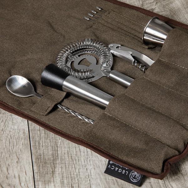 10-Piece Bar Tool Roll Up Kit – PICNIC TIME FAMILY OF BRANDS